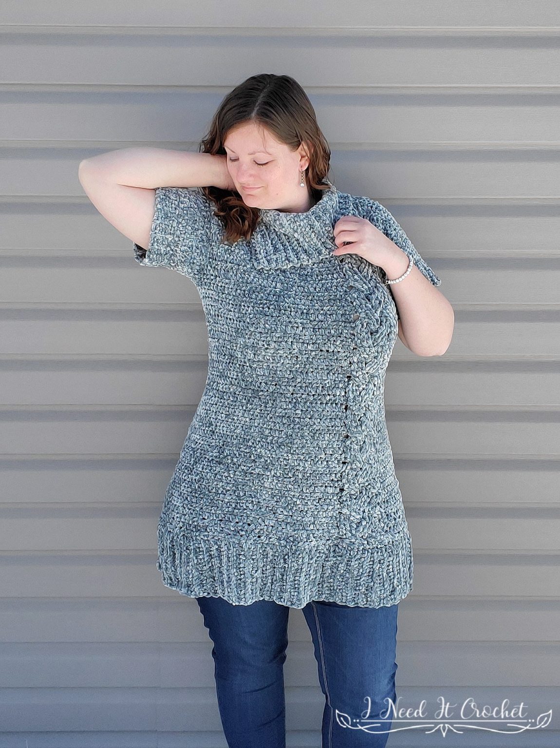 The Cozy Cabled Sweater Dress - Free Crochet Pattern · I Need It ...
