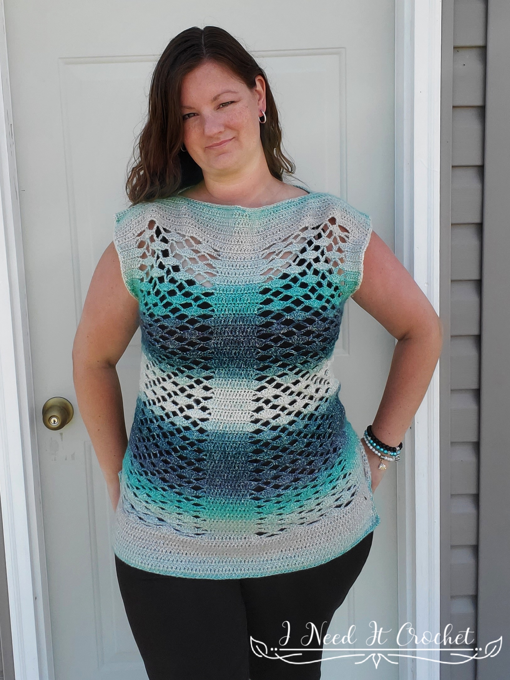 Shells And Trellis Tunic - Free Crochet Top Pattern · I Need It Crochet ...