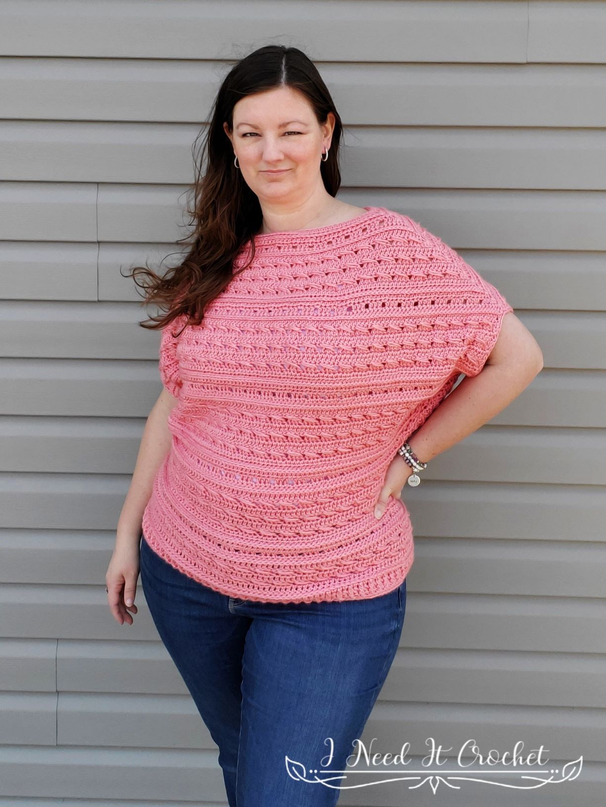 Breezy Batwing Tee - Free Crochet Top Pattern · I Need It Crochet Designs