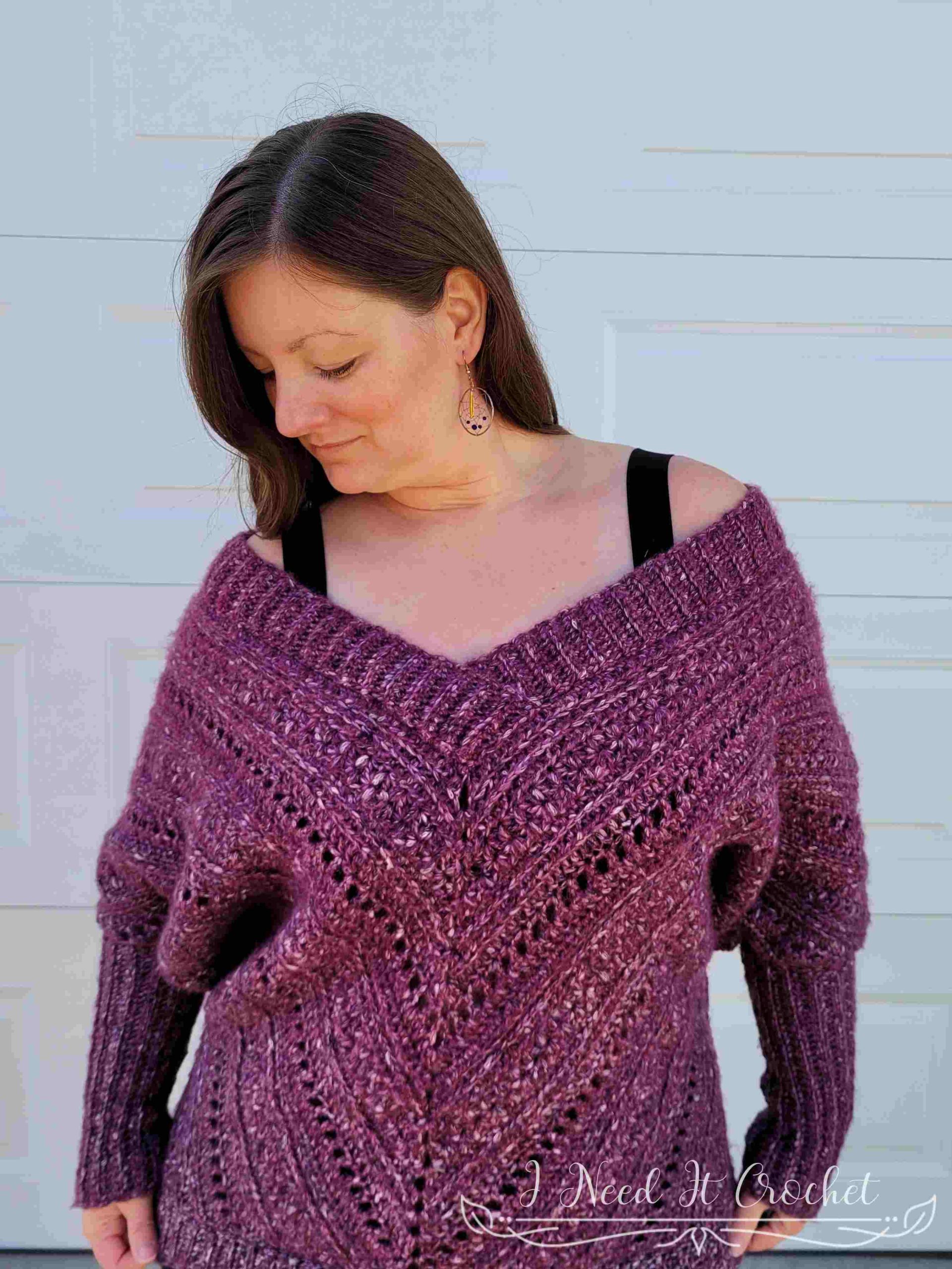 Free Crochet Sweater Pattern - Pinnacle Pullover · I Need It Crochet ...