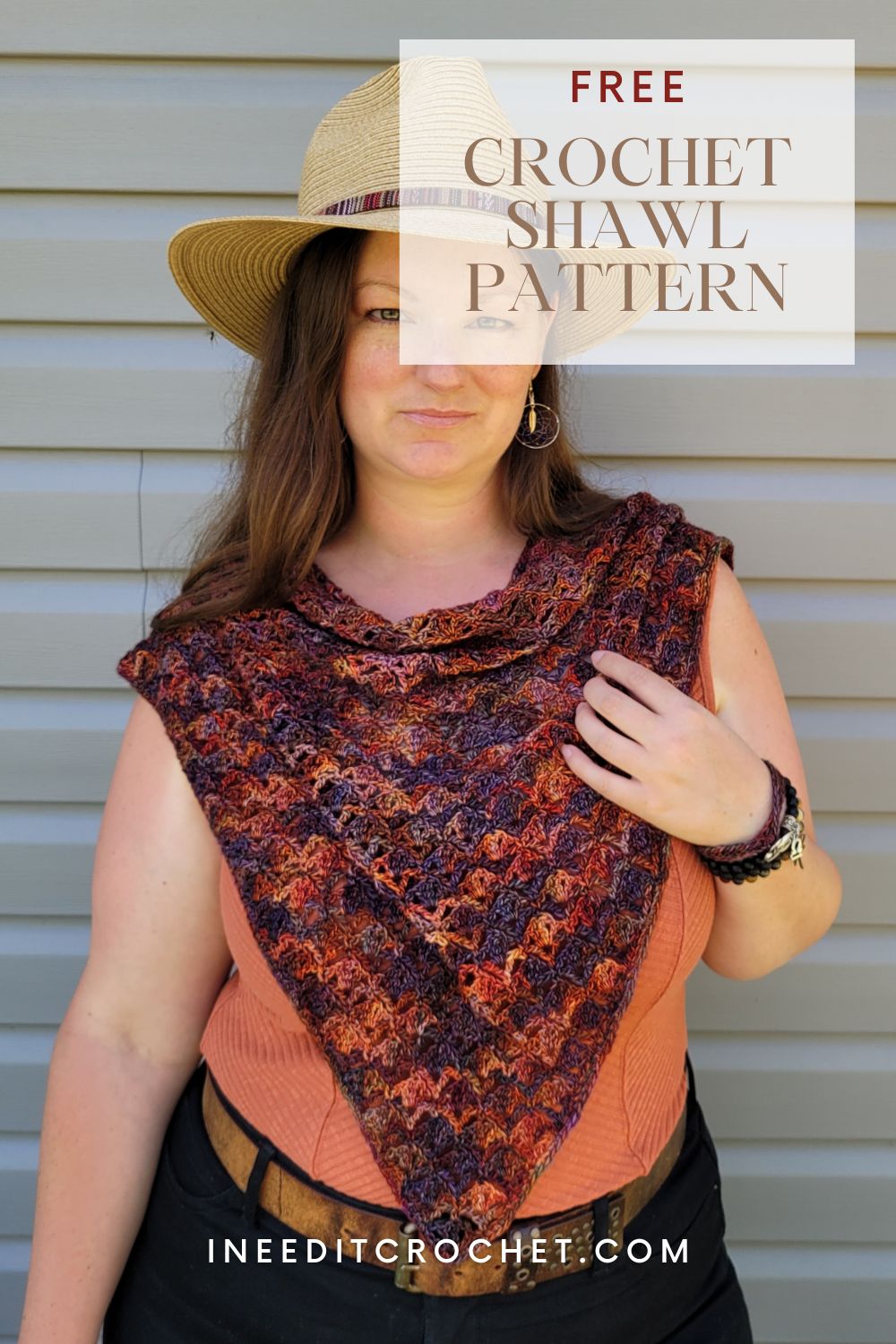 Free Crochet Shawl Pattern - Corvus Bandana Shawl · I Need It Crochet ...